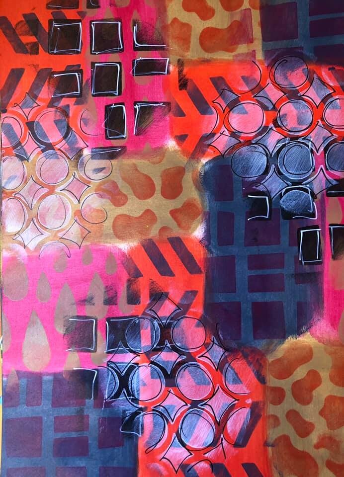Online Class 6 - Paint Blocking Technique With Dyan Reaveley - Etsy