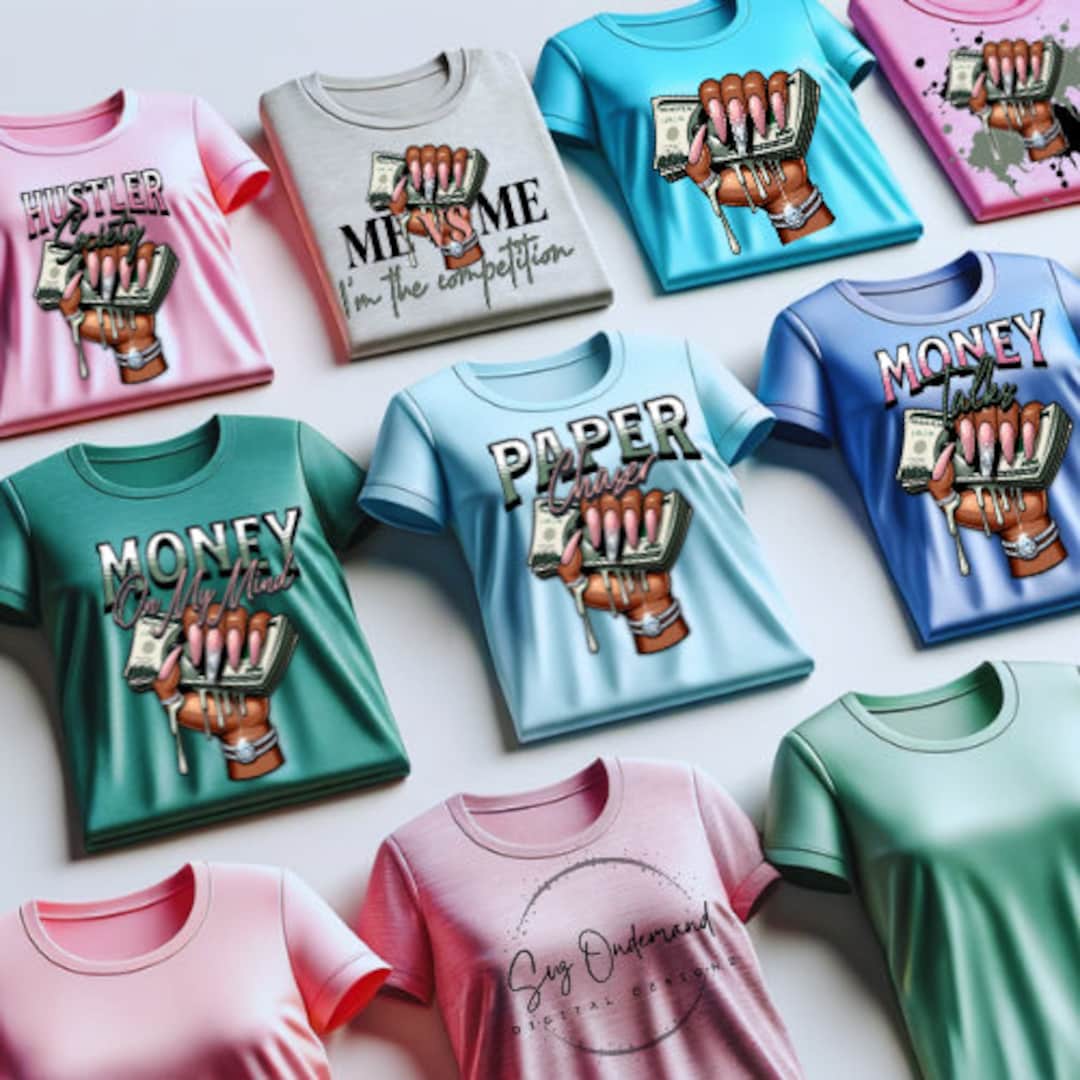 Money and Luxury-themed Sublimation PNG Bundle for Print & Cut, DTF ...