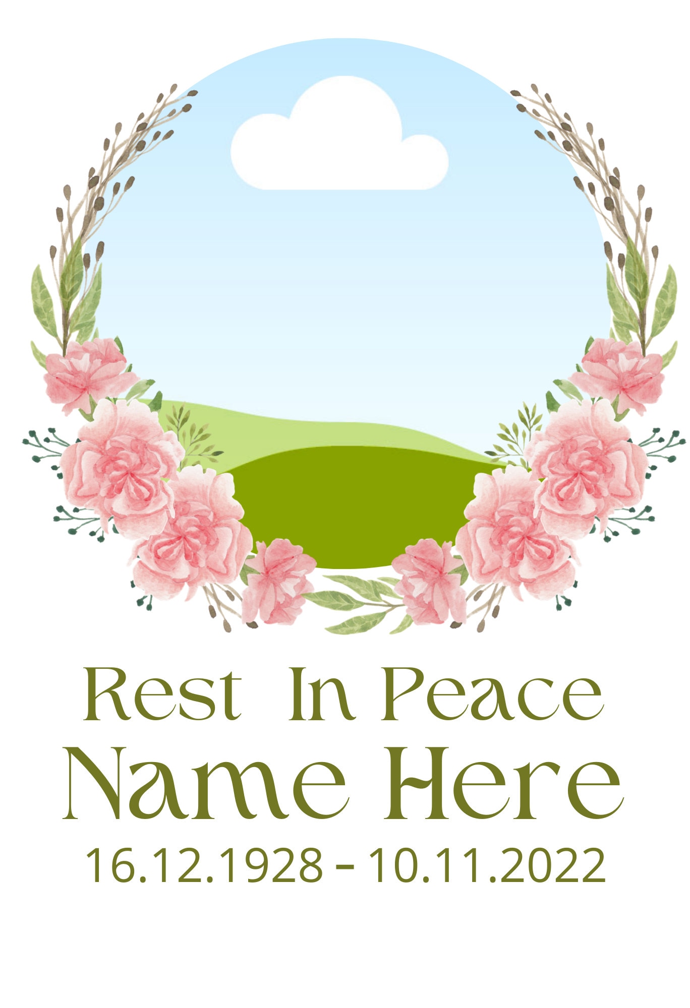 Rest in Peace Template- Memorial T-shirt Canva Template - Etsy