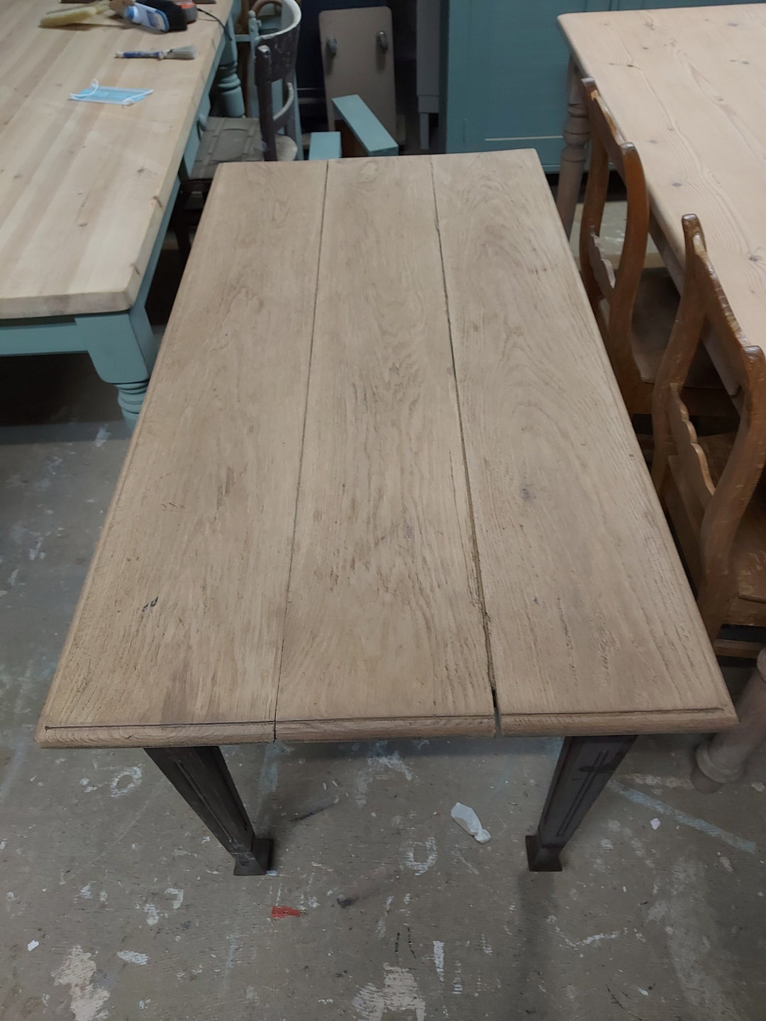 Antique Table/dining Table in Solid Oak Rustic Style - Etsy