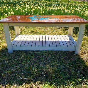 Custom Epoxy Lake Map Tables - Etsy