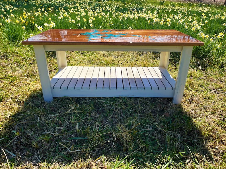 Custom Epoxy Lake Map Tables - Etsy