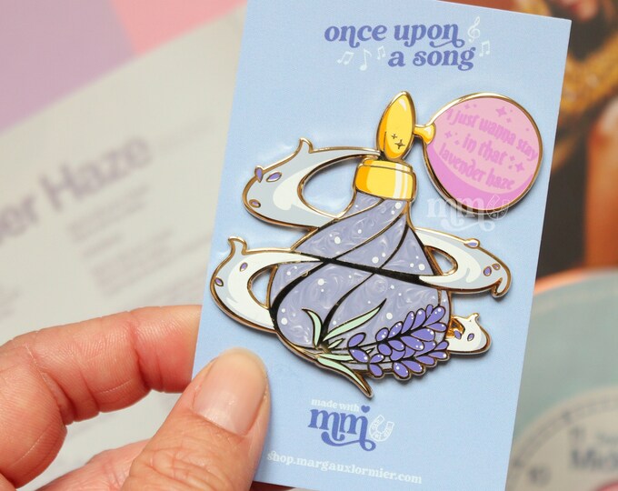 Enamel Pin, Perfume Bottle, Lavender - Etsy