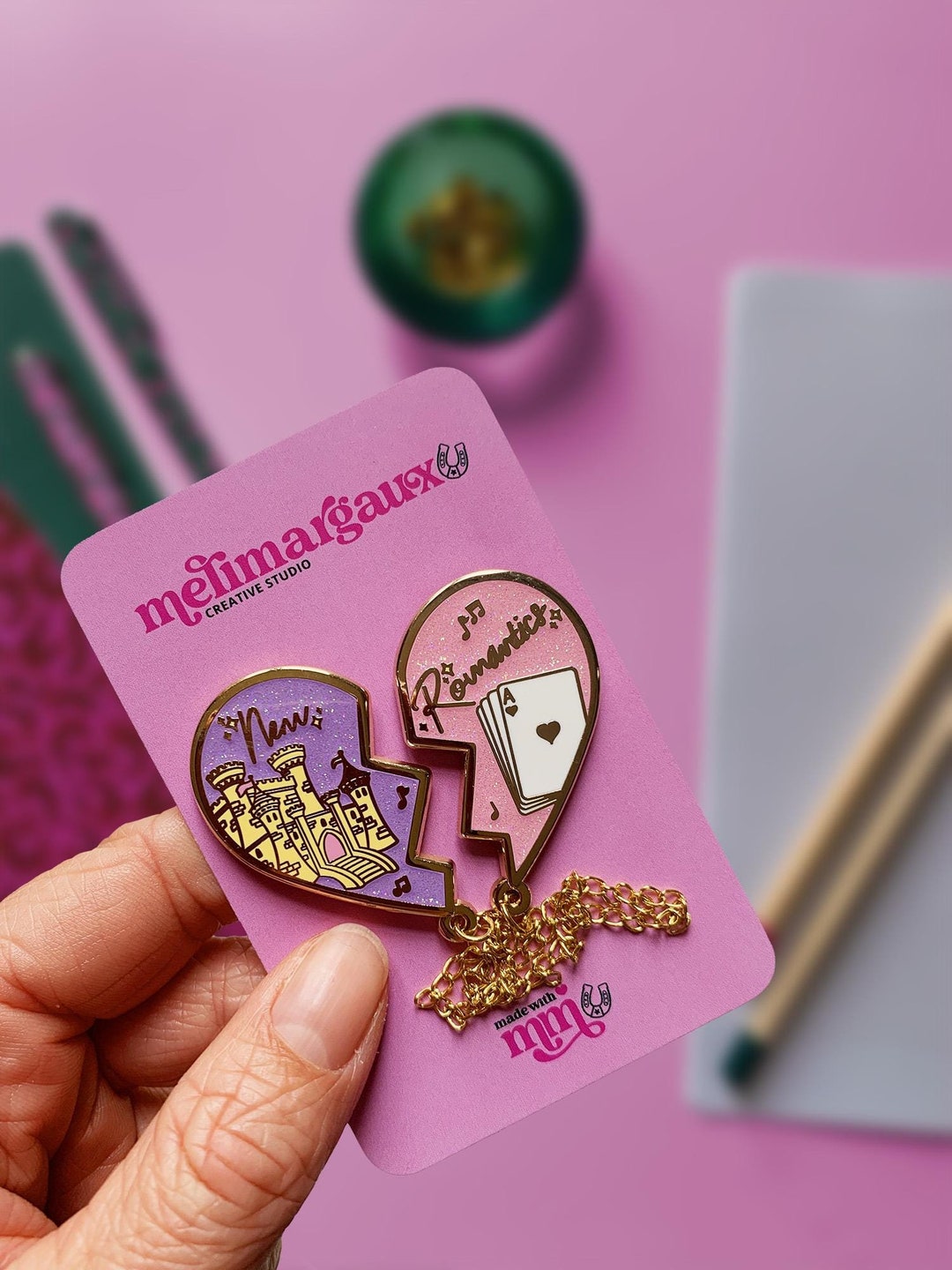 Enamel Pin, New Romantics Lyrics, 1989, Double Pin, Broken Heart, Ace ...
