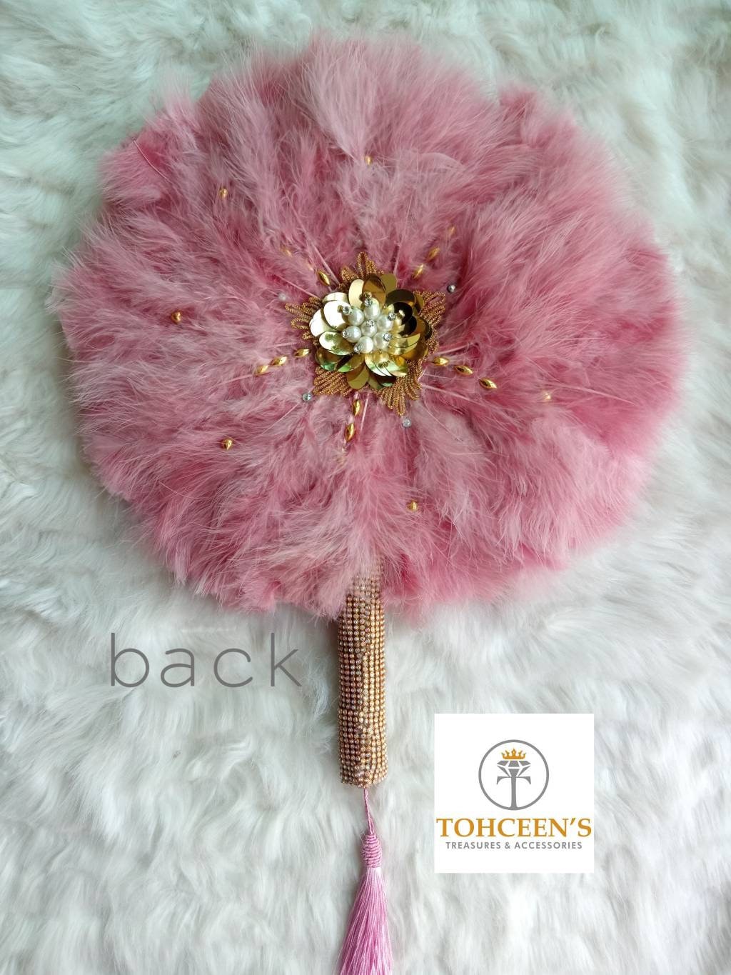 Empress Hand Fanfeather Handfan Bridal Hand Fan African - Etsy