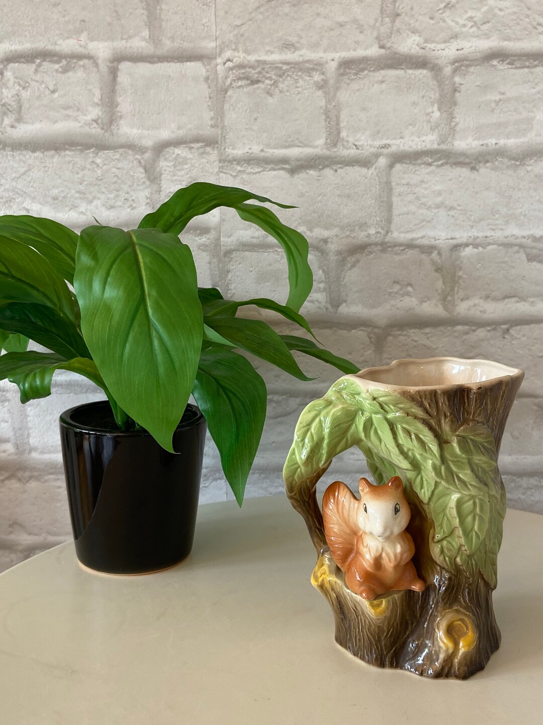 Vintage Hornsea Squirrel Vase Free Postage - Etsy