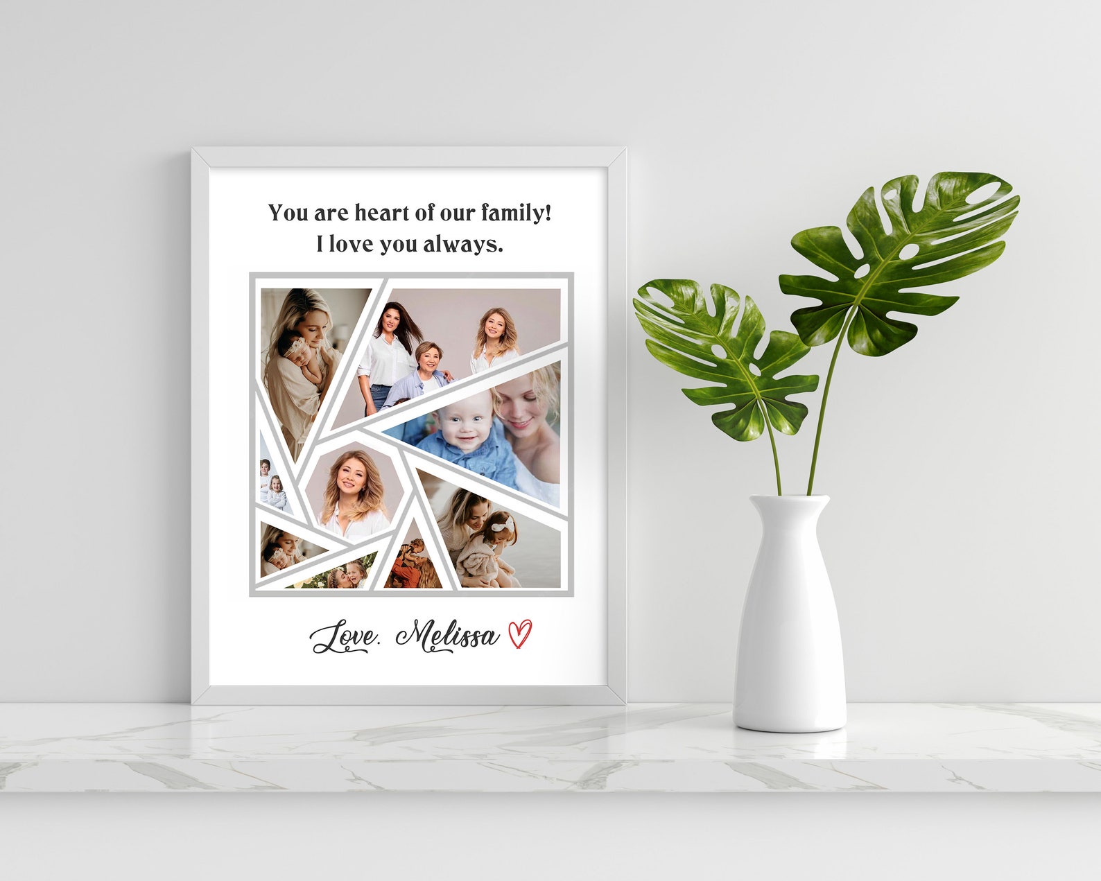 Mom Photo Collage, Mom Photo Gift, Custom Mother's Day Gift ...