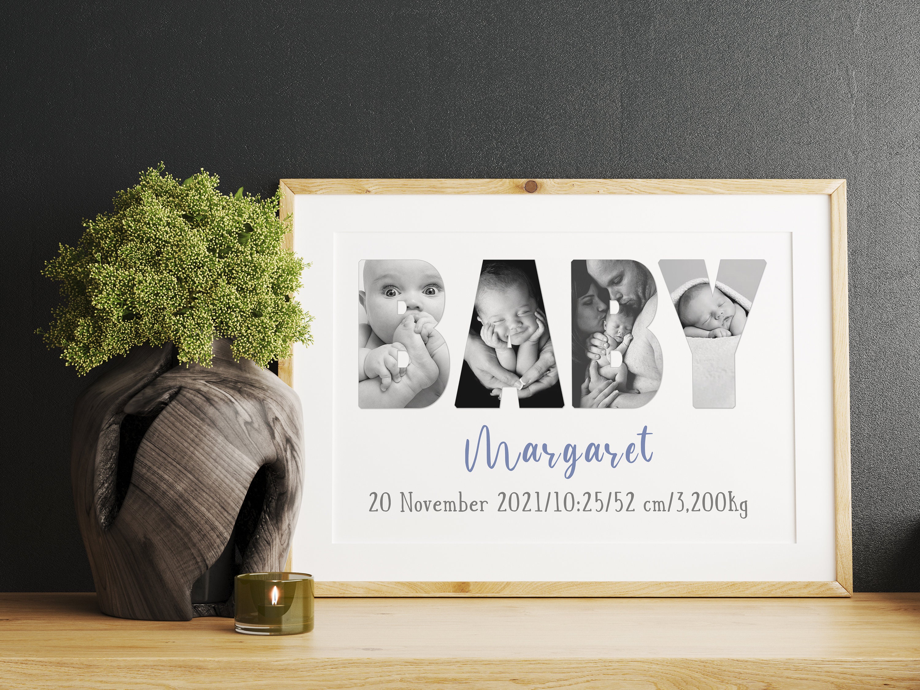 Newborn Photo Collage Baby Collage Photo Baby Birthday - Etsy