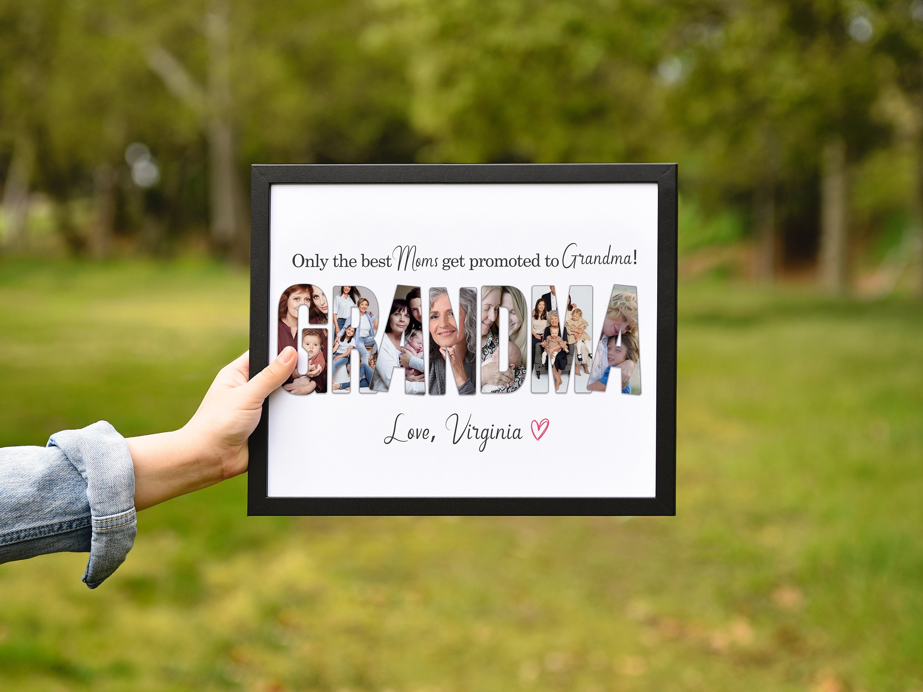 Custom Grandma Photo Collage, Personalized Photo Collage, Custom ...