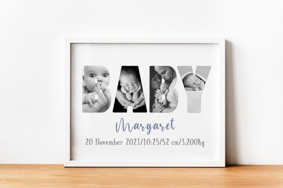 Newborn Photo Collage Baby Collage Photo Baby Birthday | Etsy