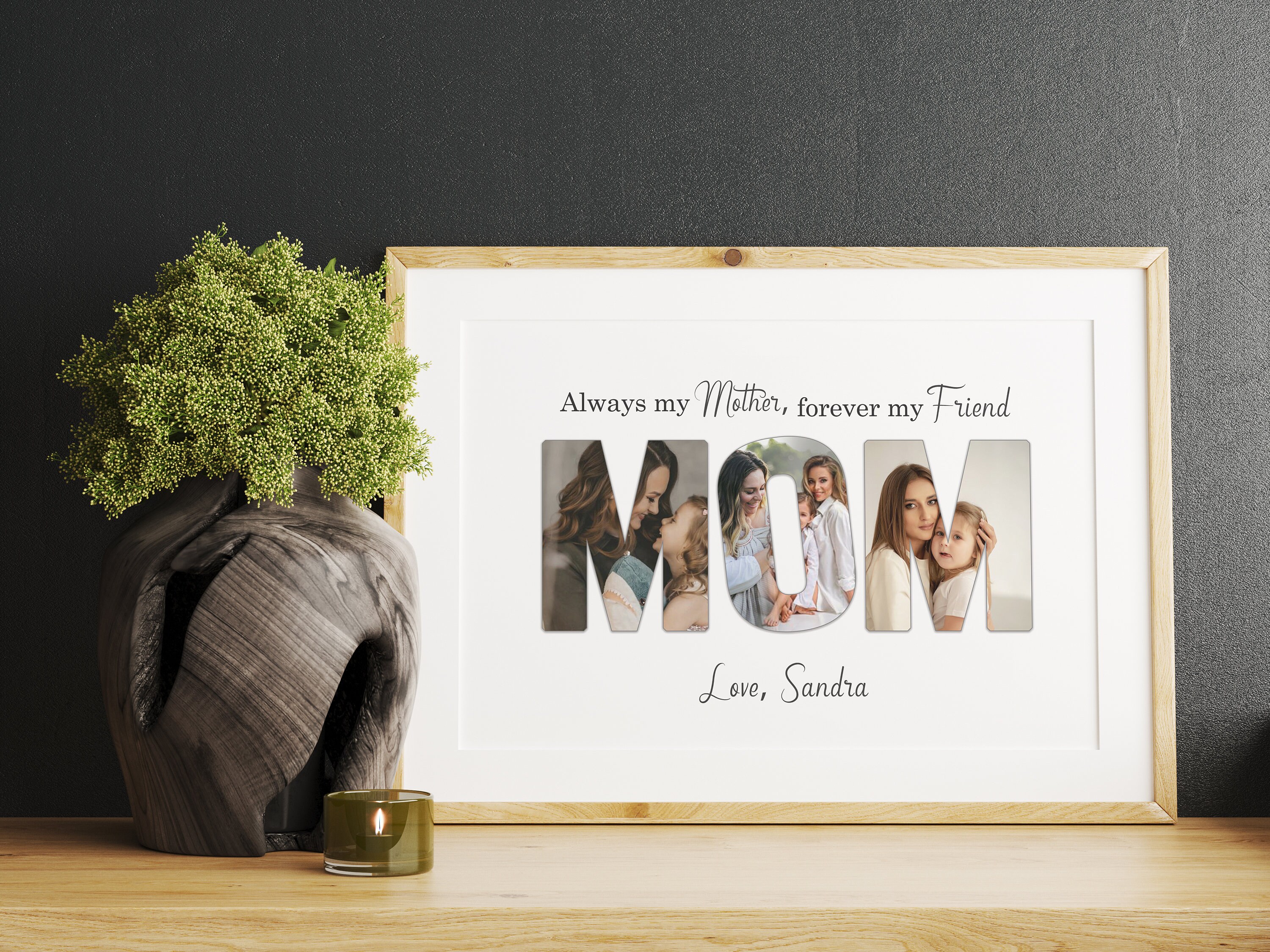 Custom Mom Photo Collage, Mother's Day Gift, Personalized Gift for Mom ...
