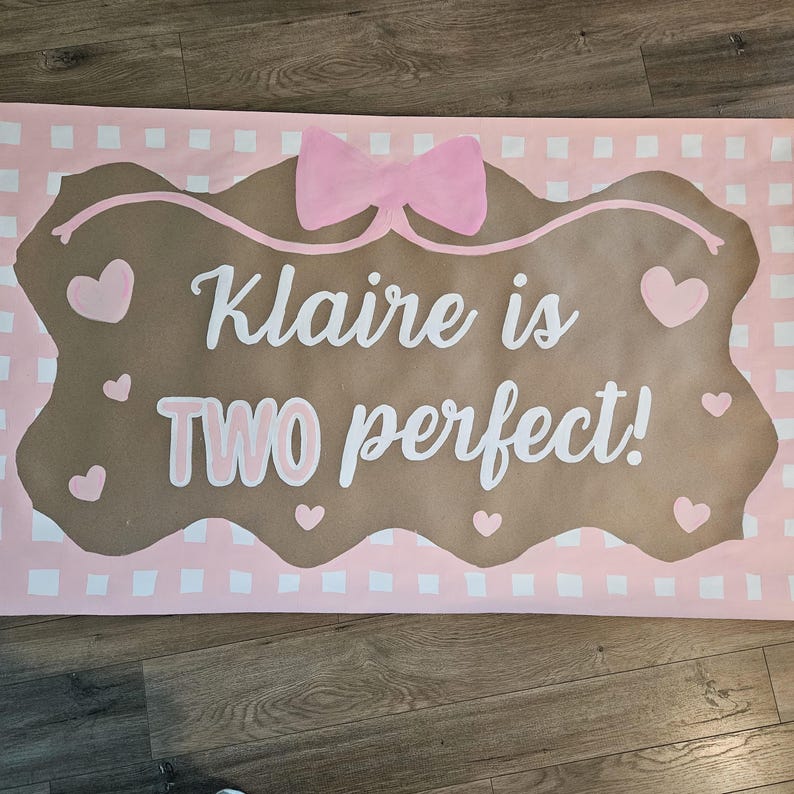 Hand Painted Banners Customized for Birthday -anniversary -baby Showers ...