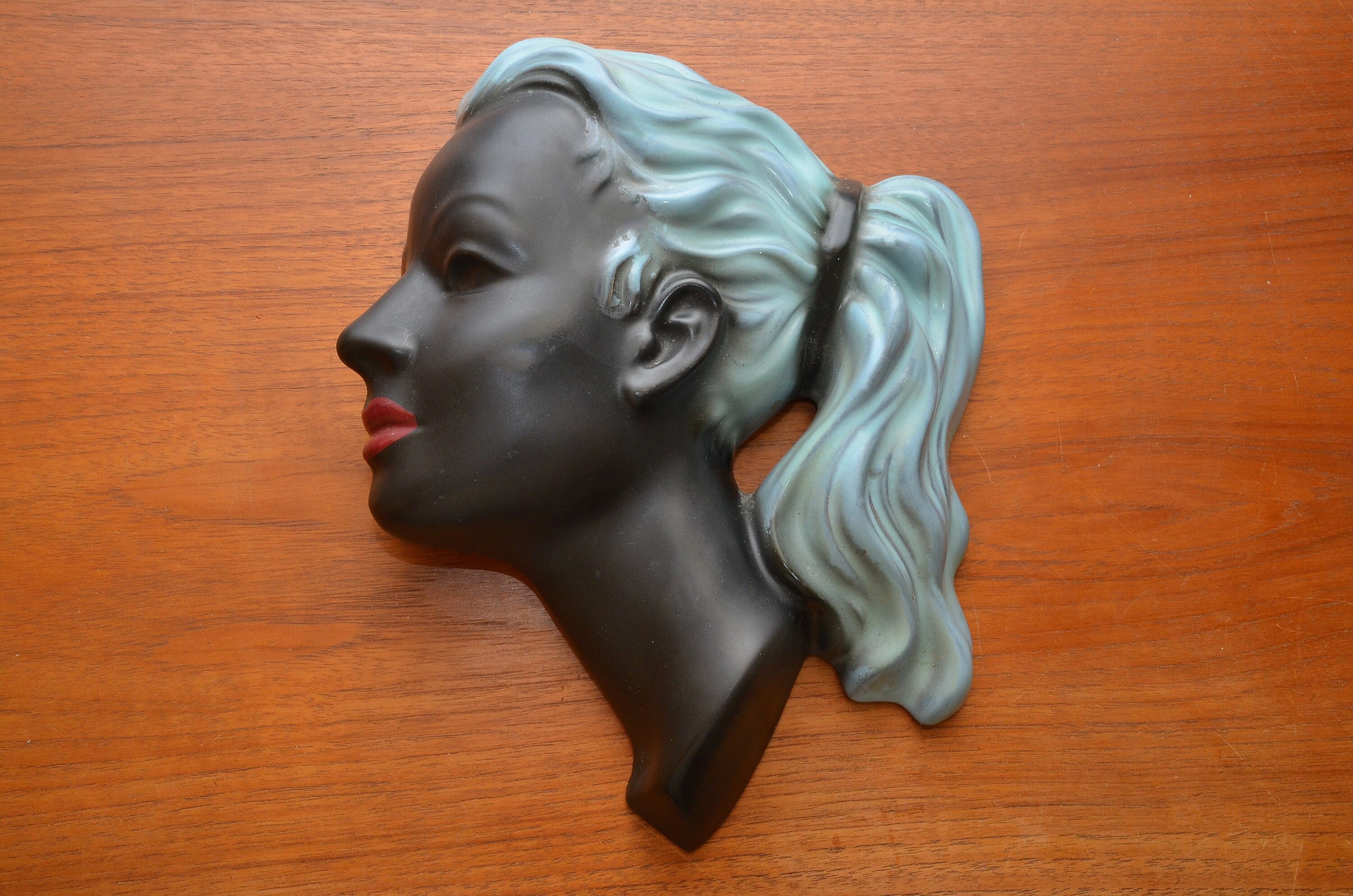 Vases handarbeit wall mask Achatit Cortendorf ceramic mask 50s ...