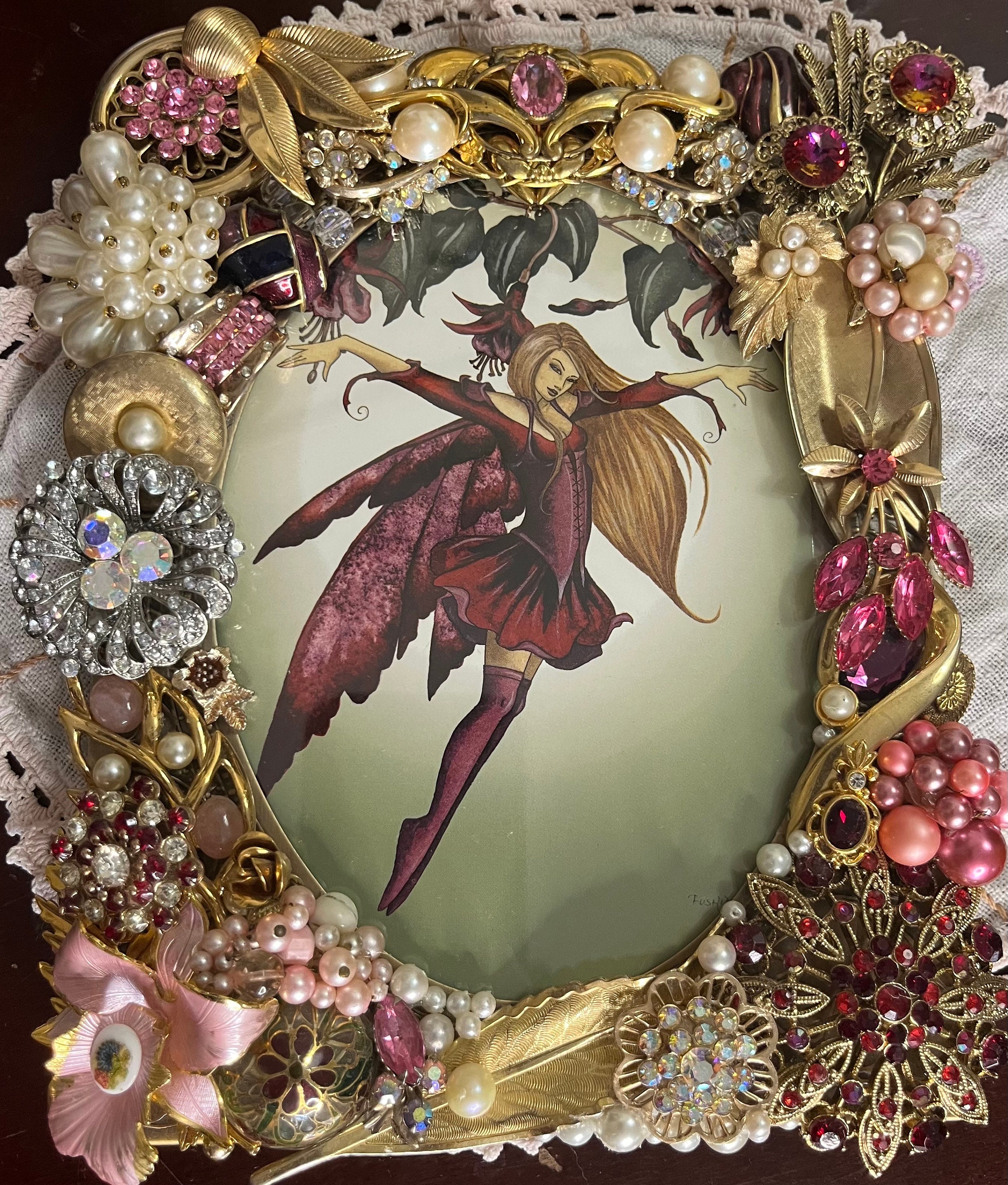 Victorian Ladies antique Jewelry Picture Frame - Etsy