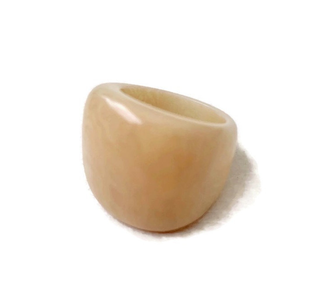Buy Tagua Nut Ring in Beige TAG804, Eco-friendly Tagua Ring, Organic ...