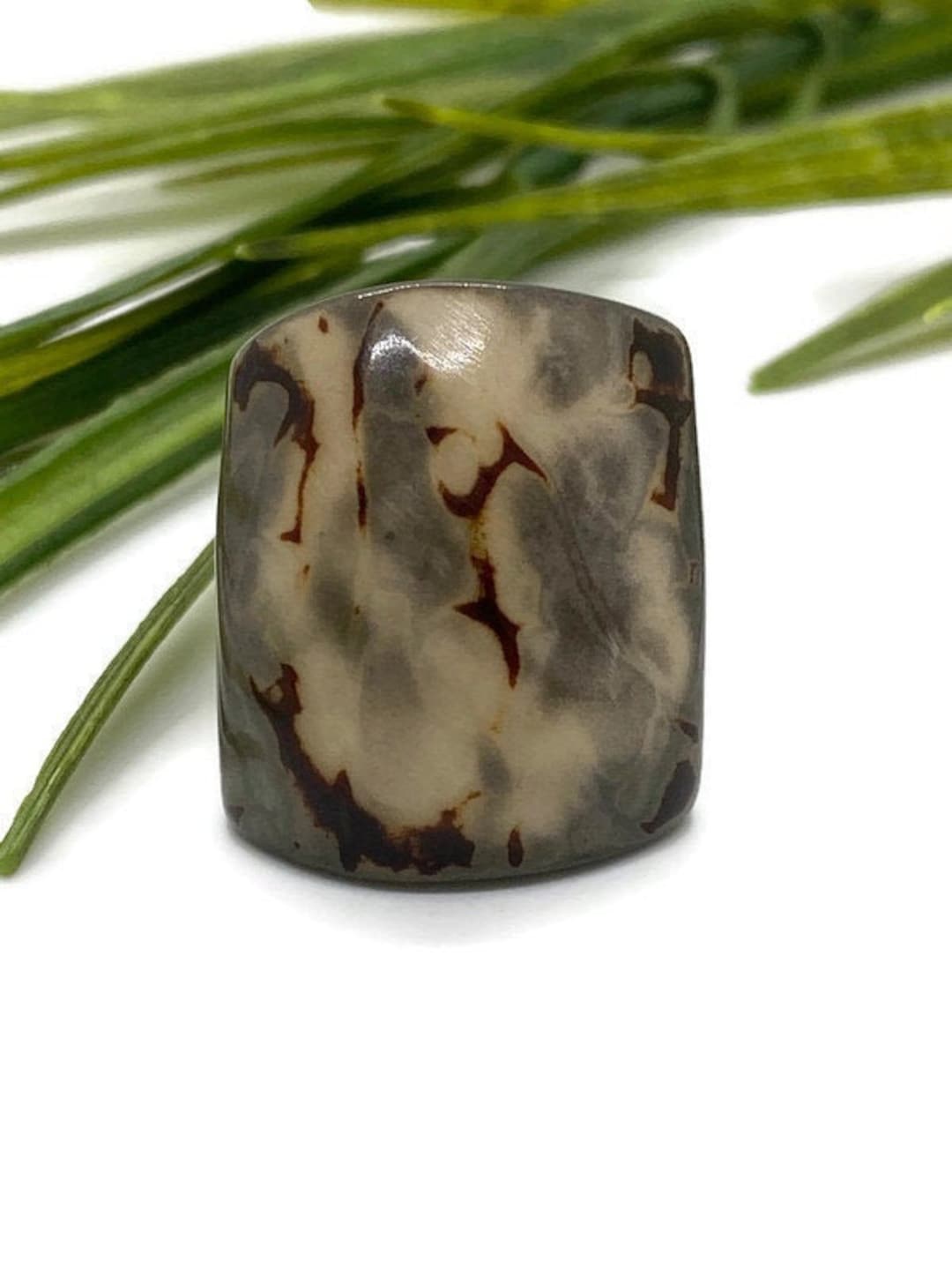 Tagua Nut Ring in Gray TAG801, Eco-friendly Tagua Ring, Organic Jewelry ...