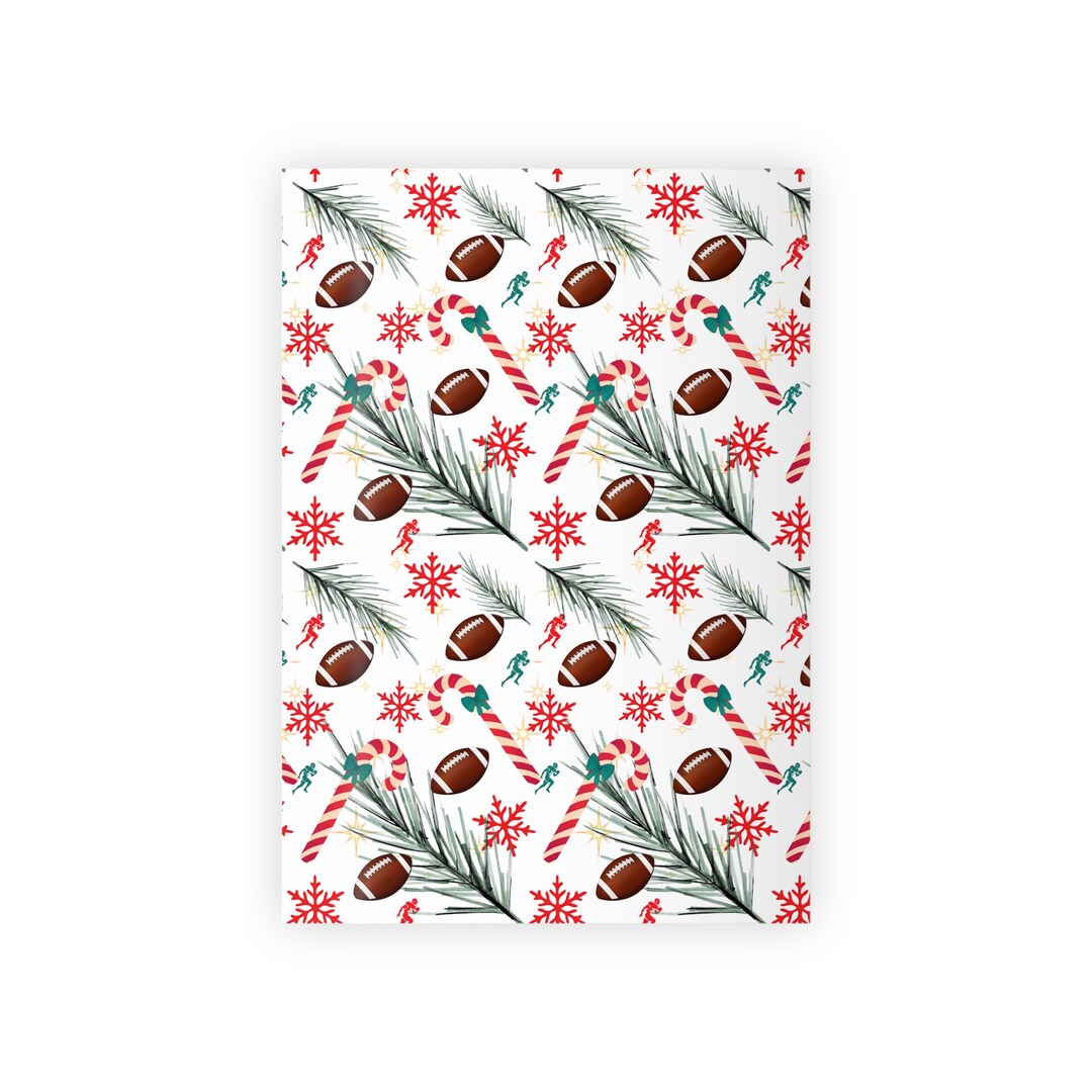 Football Gift Wrapping Paper Roll, 1pc, Football, Christmas,xmas ...