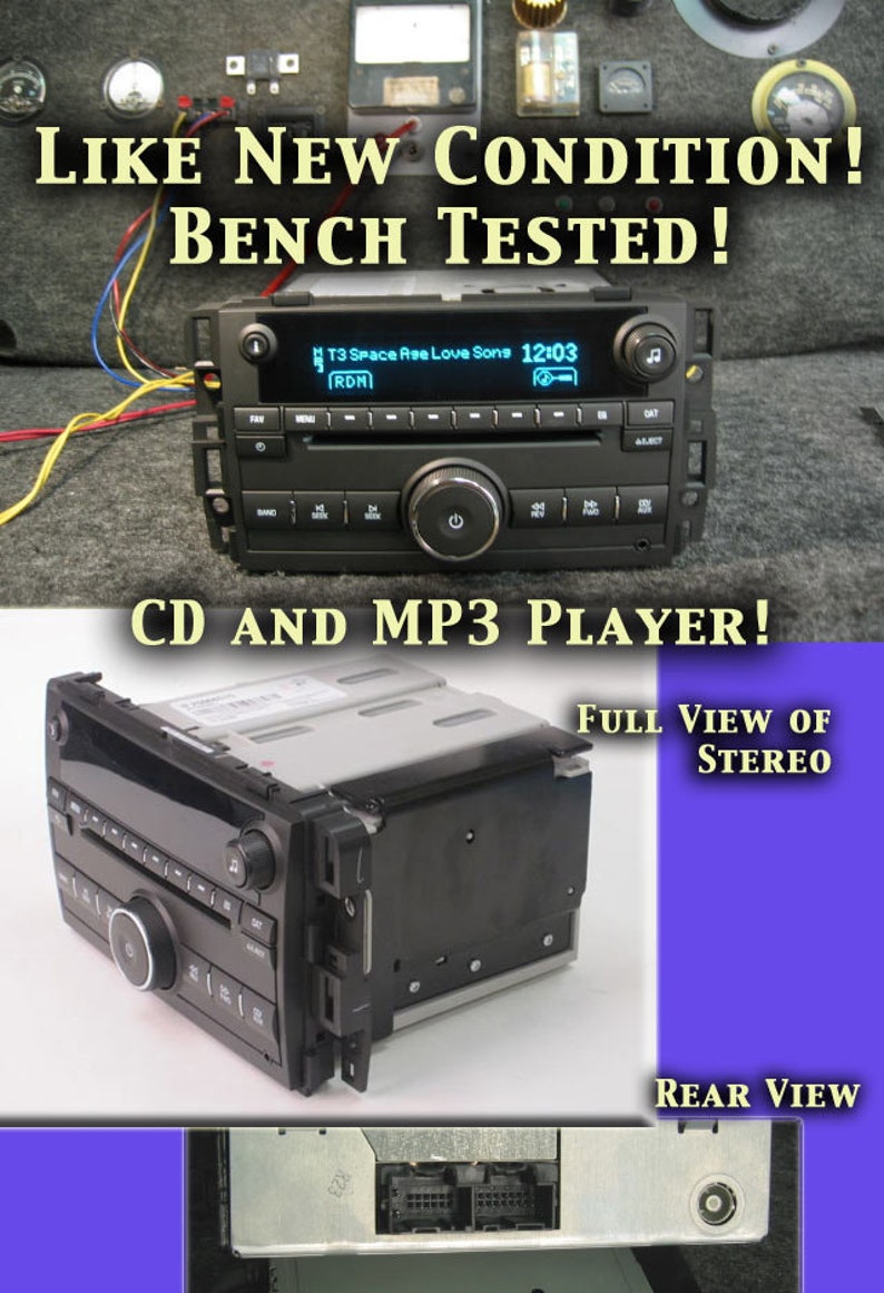 Chevy GMC Unlocked CD Disc Sat XM MP3 Aux Radio Stereo Yukon | Etsy Chevy GMC Unlocked CD Disc Sat XM MP3 Aux Radio Stereo Yukon | Etsy