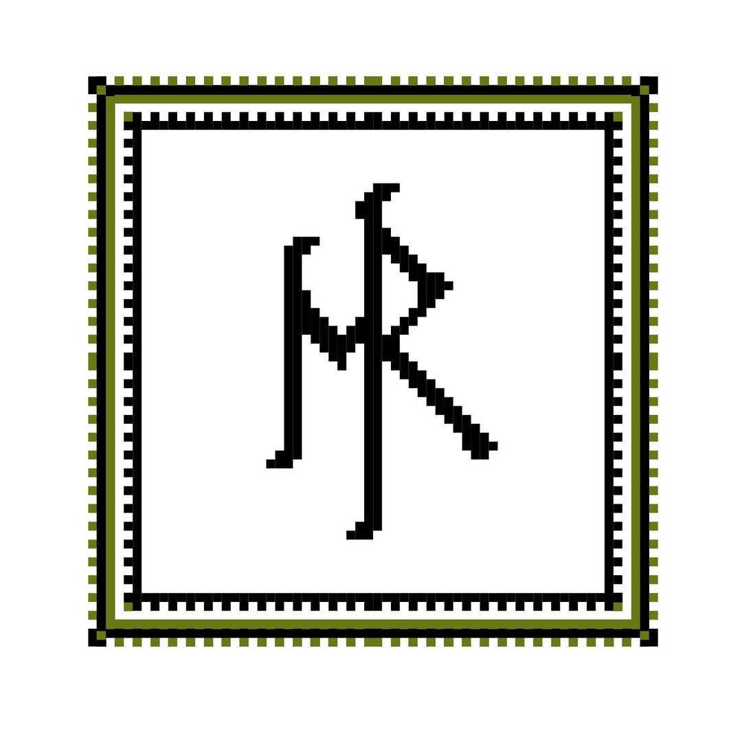 Eir Bindrune Cross Stitch Pattern -- Healing Runes, Norse, Viking ...