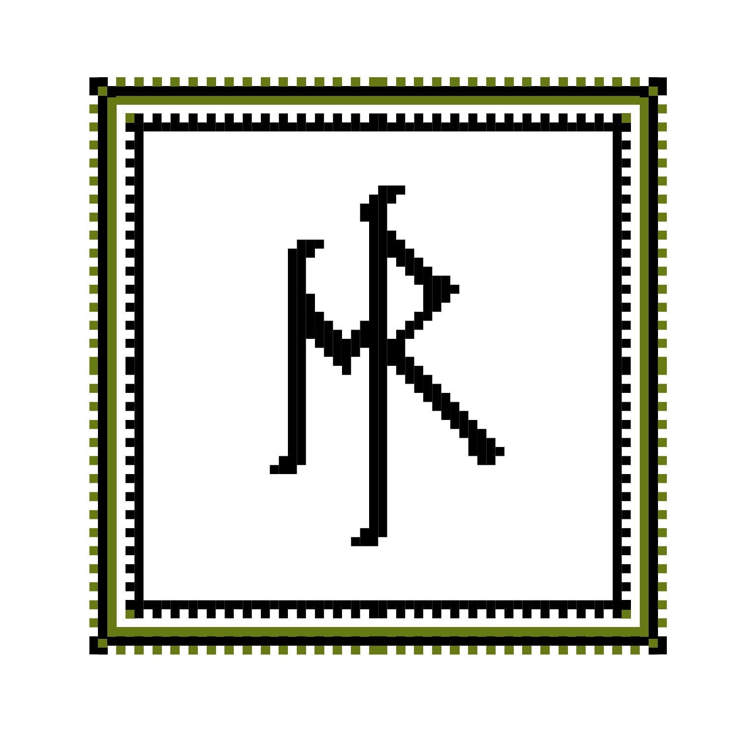 Eir Bindrune Cross Stitch Pattern Healing Runes Norse - Etsy