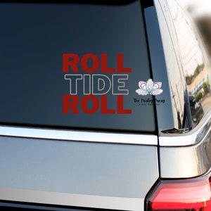 Roll Tide Roll Decal - Car Decal - Etsy