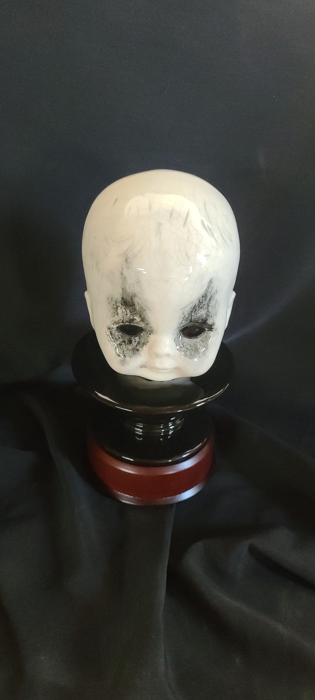 Creepy Doll Head Music Box, "stone Cold" - Etsy