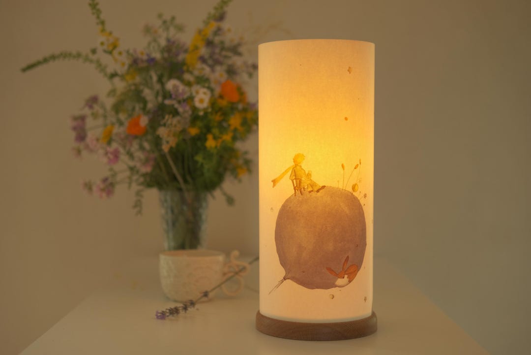 Little Prince Lamp, Kids Night Light, Bedside Lamp, Nursery Decor, Warm ...
