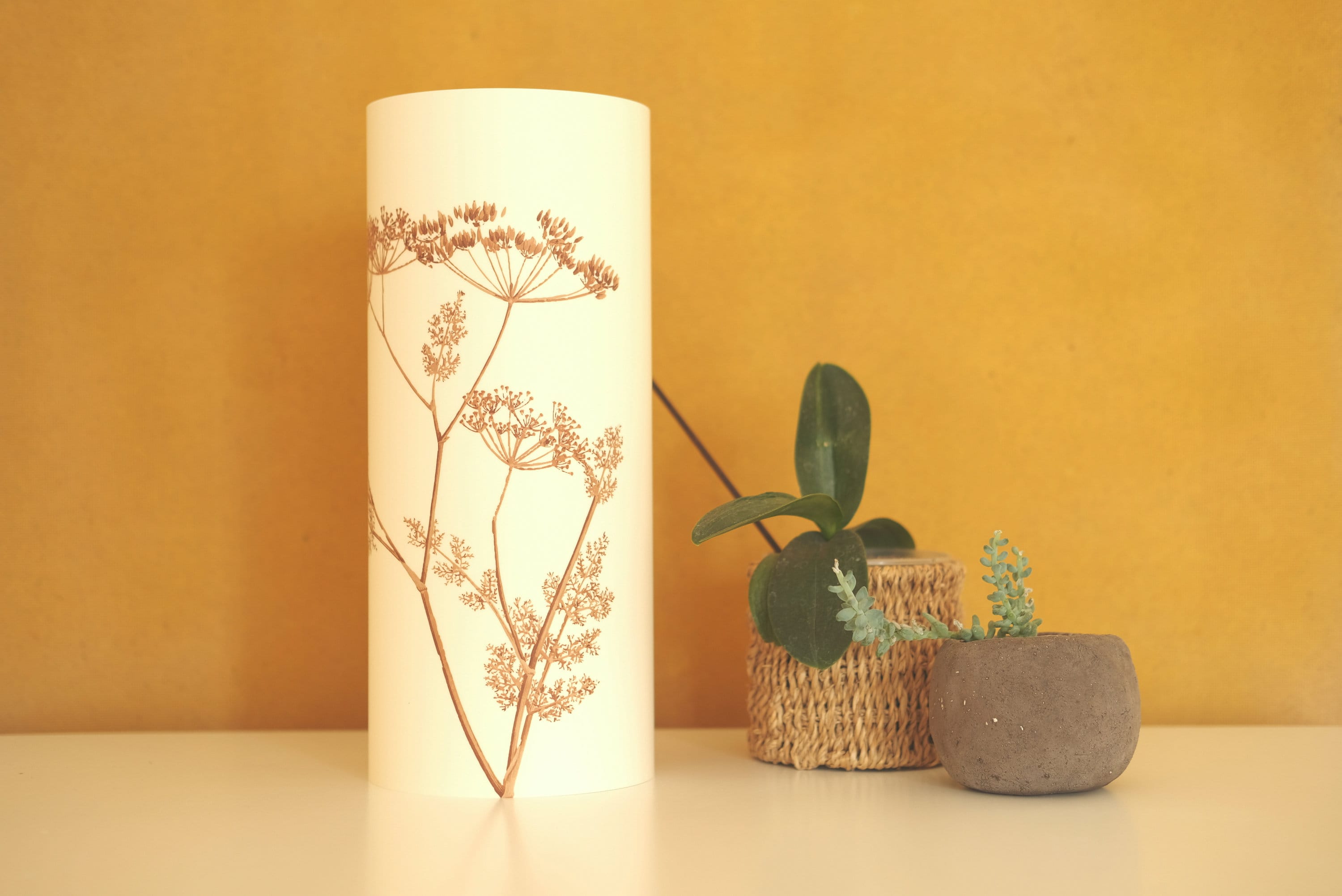 Botanical Paper Lamp Flower Bedside Lamp Table Lamp Desk - Etsy