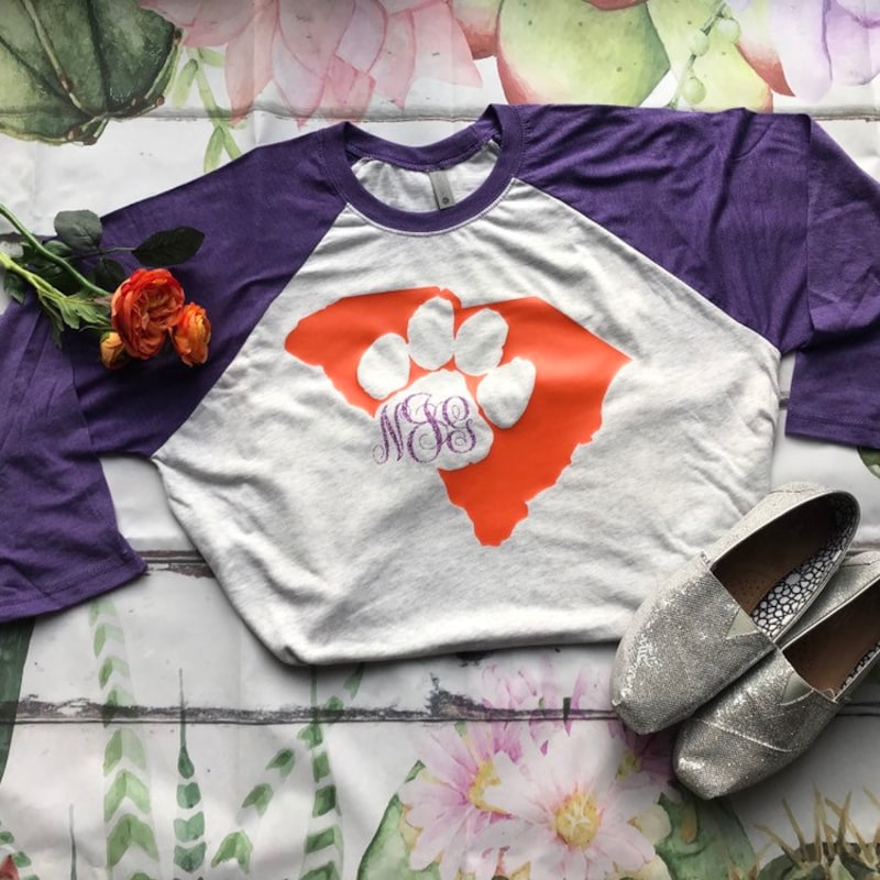 Clemson Monogram - Etsy