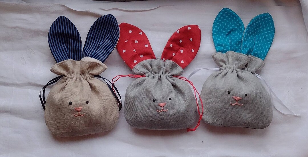 Linen Rabbit Bag to Fill - Etsy