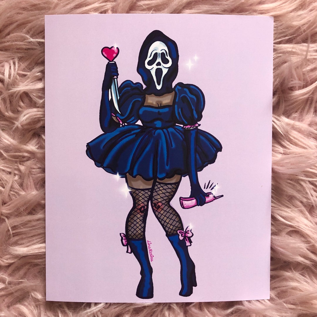 SCREAM GHOSTFACE Original Art Print - Etsy