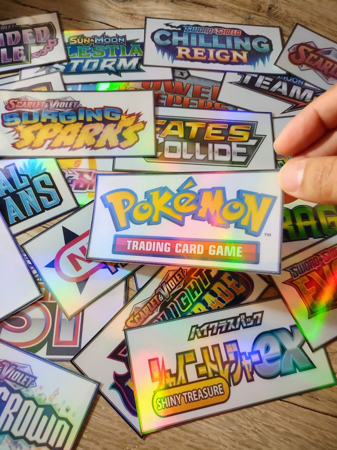 Holographic Pokeman Binder Stickers for Organizing and Labeling: WOTC to Modern Sets and ...