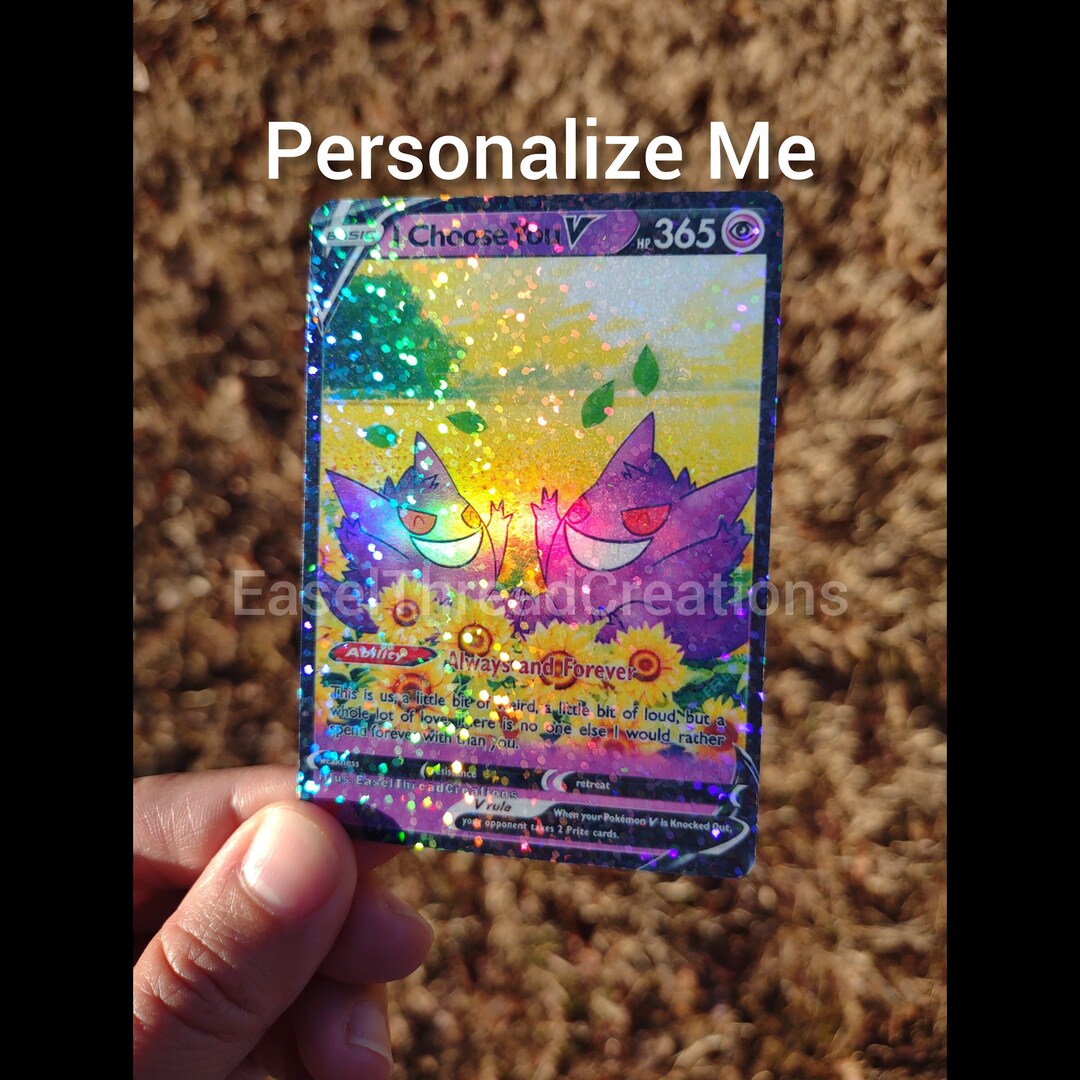 Gengar Personalized Card and Gift for Anniversary, Love Birthday ...