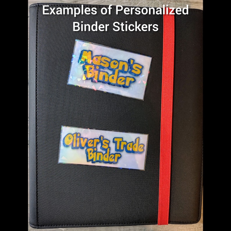 Holographic Pokeman Binder Stickers for Organizing and Labeling: WOTC ...