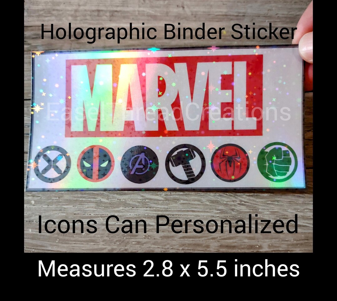 Comic Book Marvel TCG Binder Stickers, Personalized Organization ...