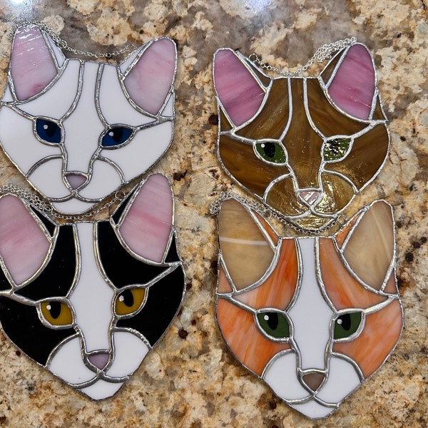 Stained Glass Cats - Etsy