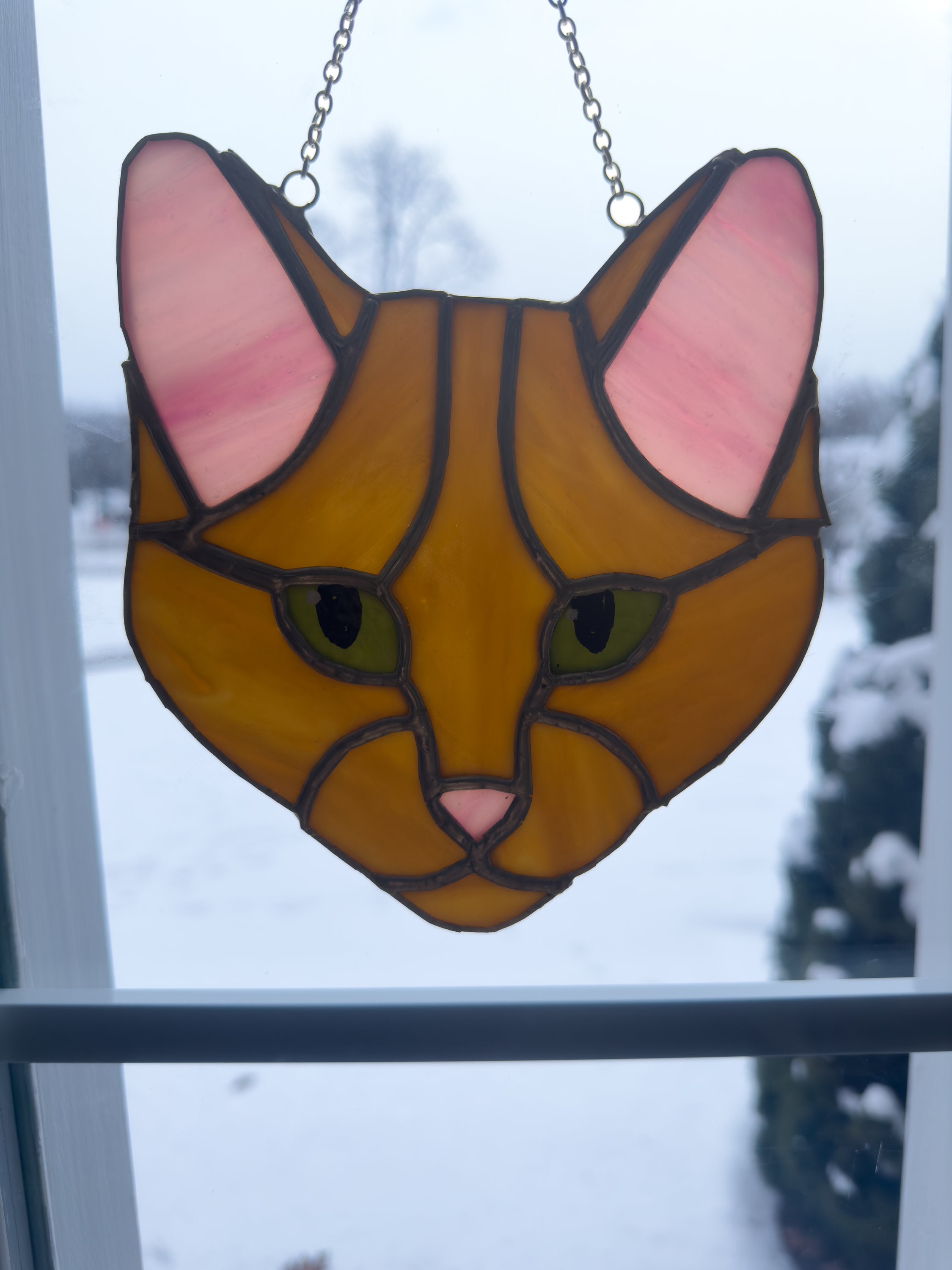 Stained Glass Cat - Etsy