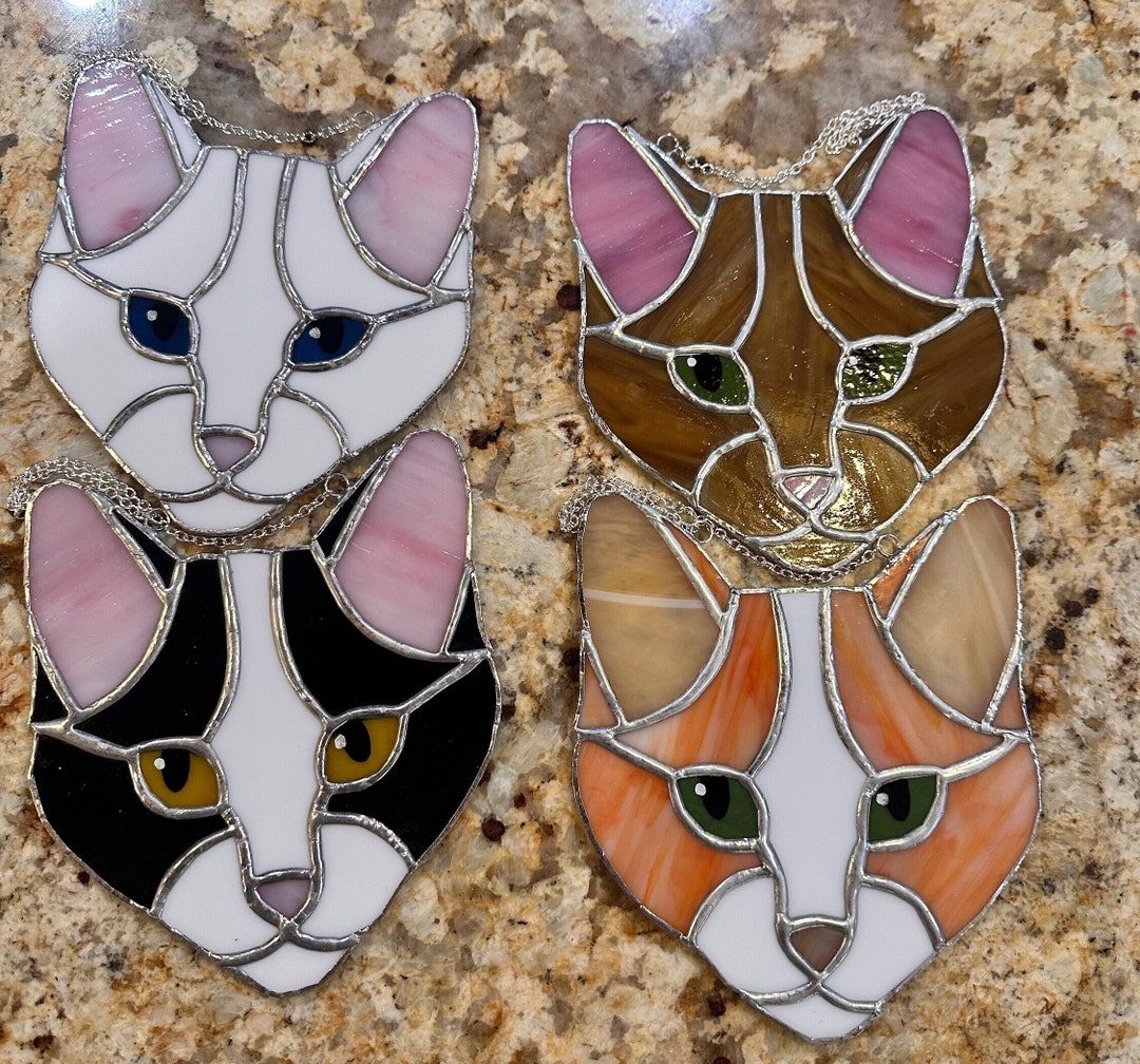 Stained Glass Cat - Etsy
