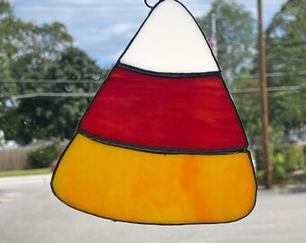 Stained Glass Candy Corn Suncatcher - Etsy
