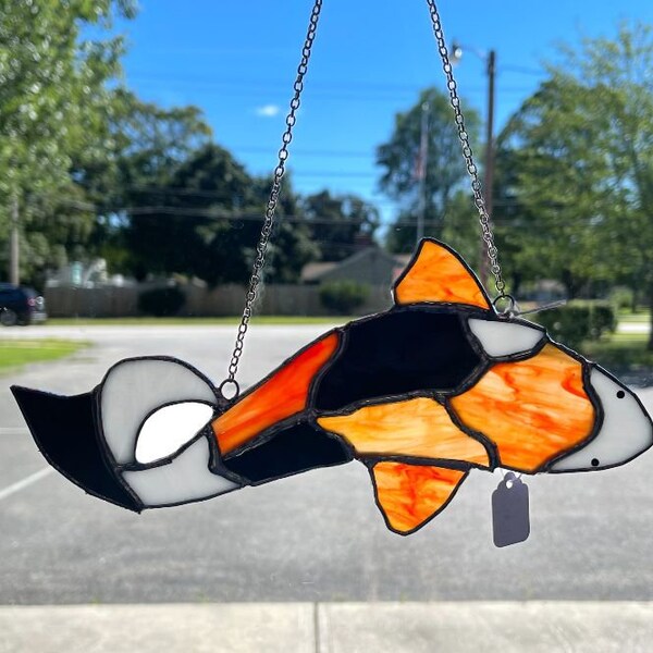 Stained Glass Koi Fish - Etsy