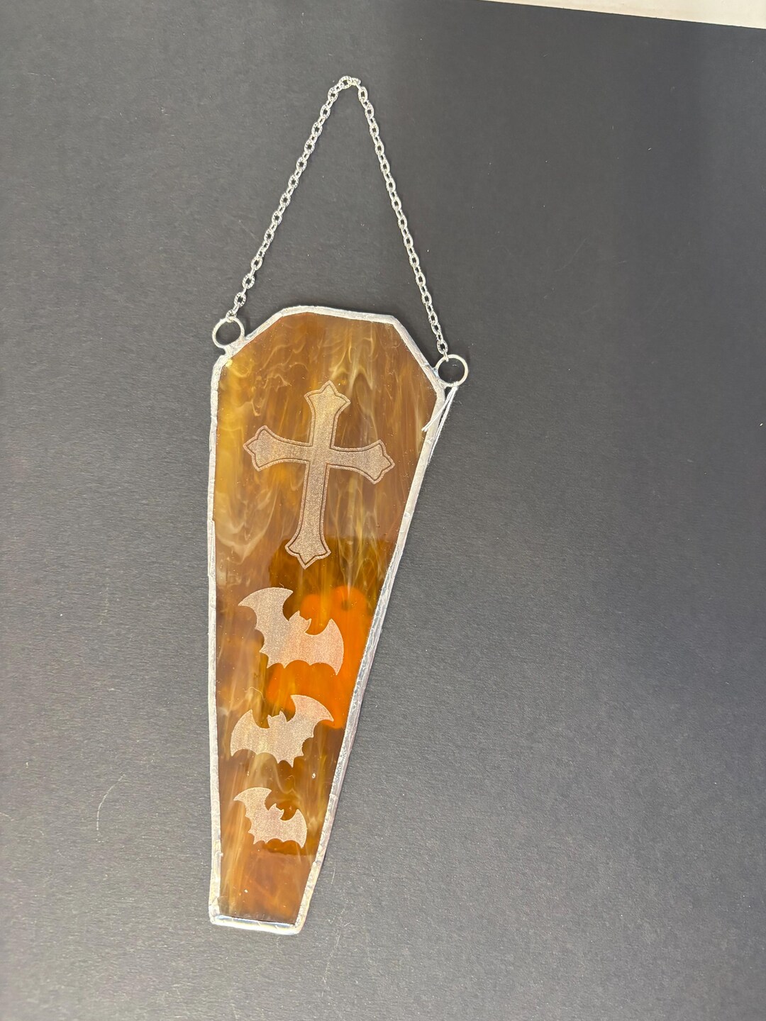Stained Glass Engraved Coffin - Etsy