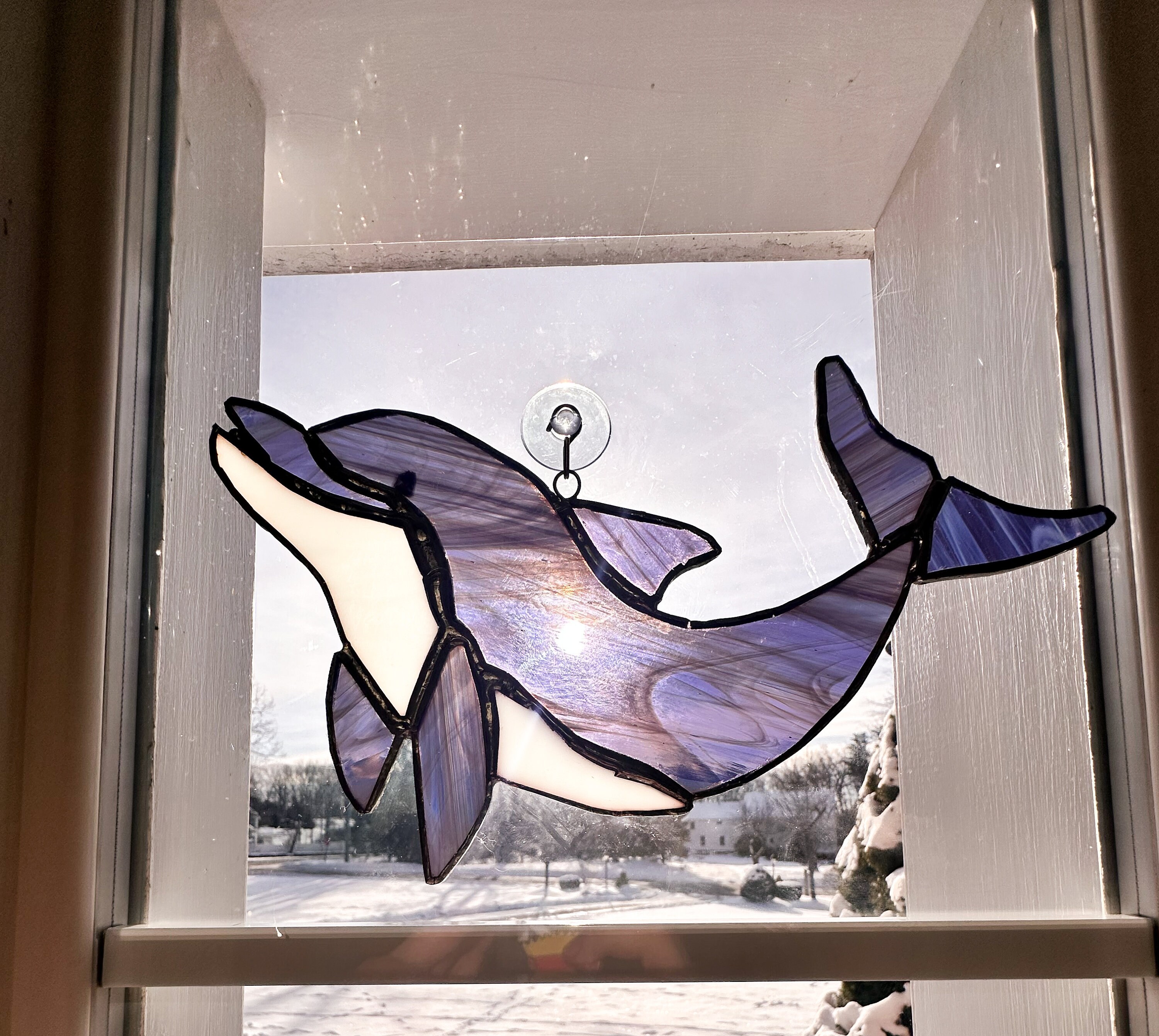 Stained Glass Dolphin - Etsy