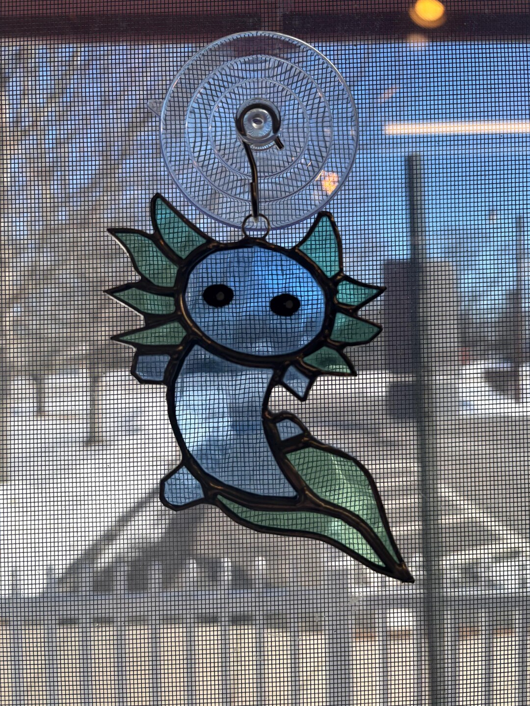 Stained Glass Axolotl - Etsy