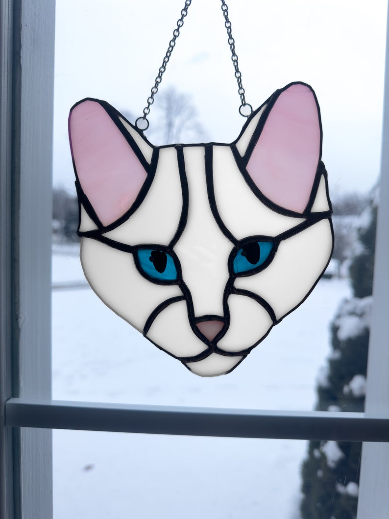 Stained Glass Cat - Etsy
