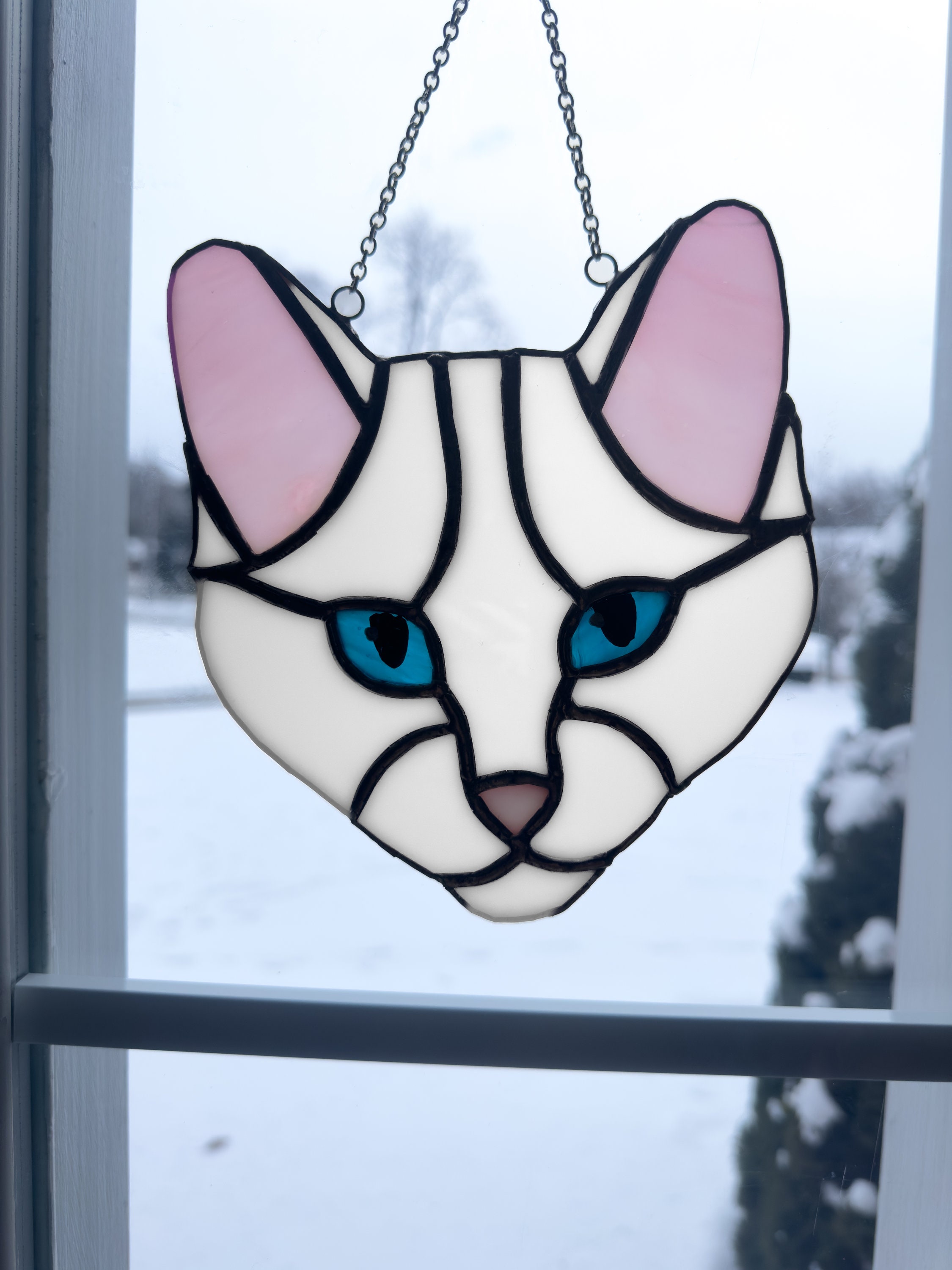 Stained Glass Cat - Etsy