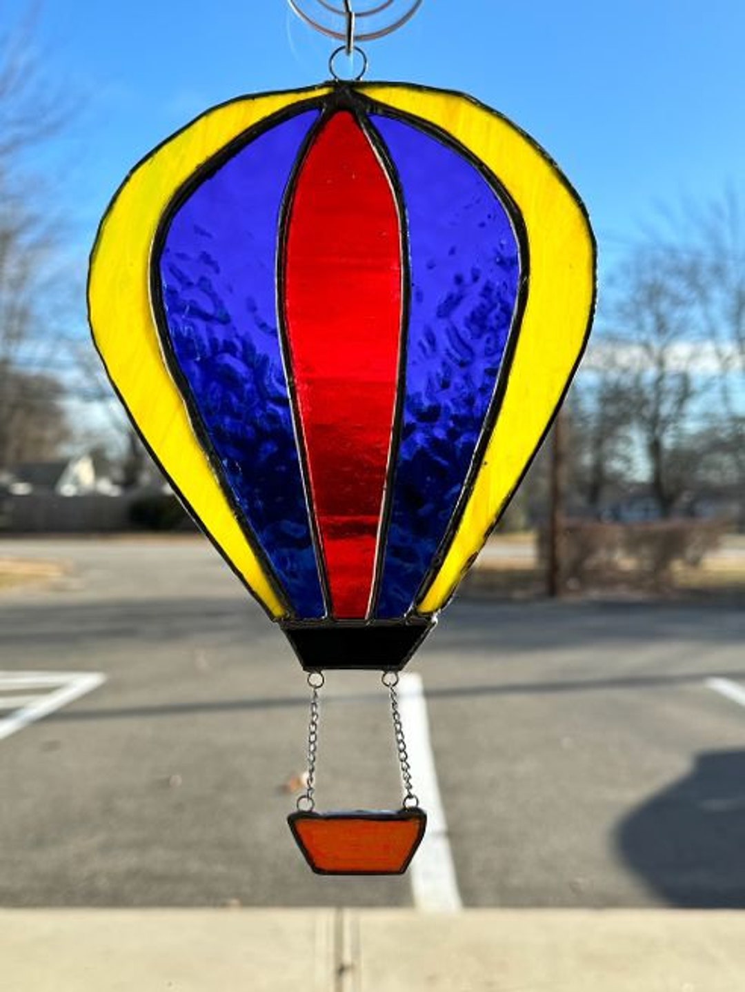 Stained Glass Hot Air Balloon - Etsy