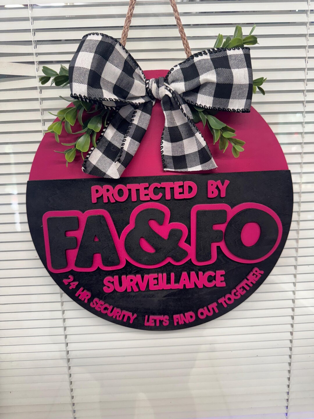 FAFO Door Sign | Funny Handmade Door Decor | F Around & Find Out Sign ...