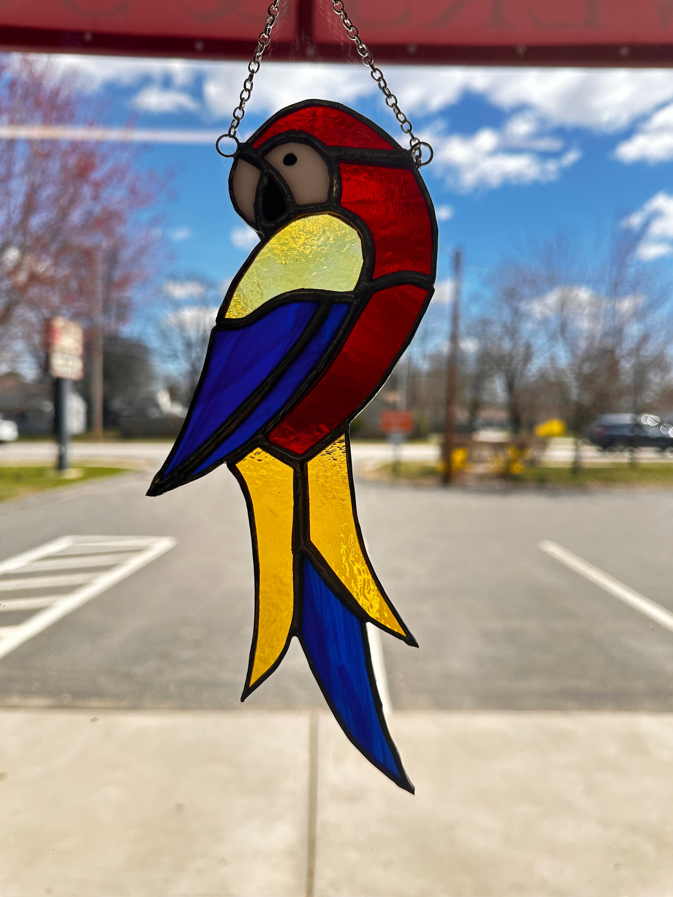 Stained Glass Macaw - Etsy