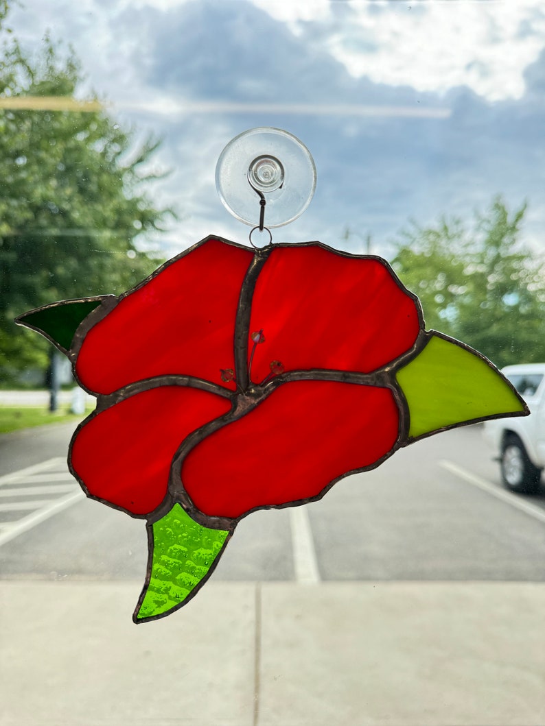 Stained Glass Hibiscus - Etsy