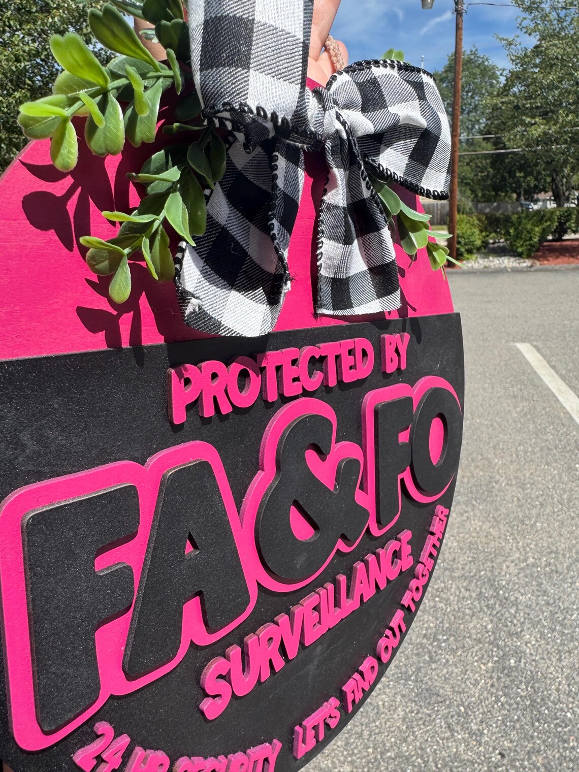 FAFO Door Sign | Funny Handmade Door Decor | F Around & Find Out Sign ...